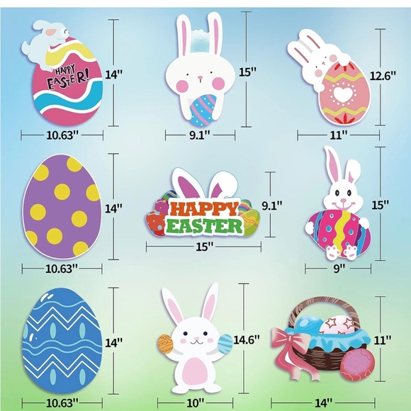 Easter | Holiday | New Easter Cardboard Cutout Yard Signs | Poshmark